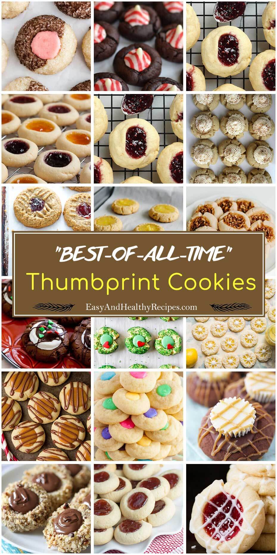 30 Best Of All Time Thumbprint Cookies