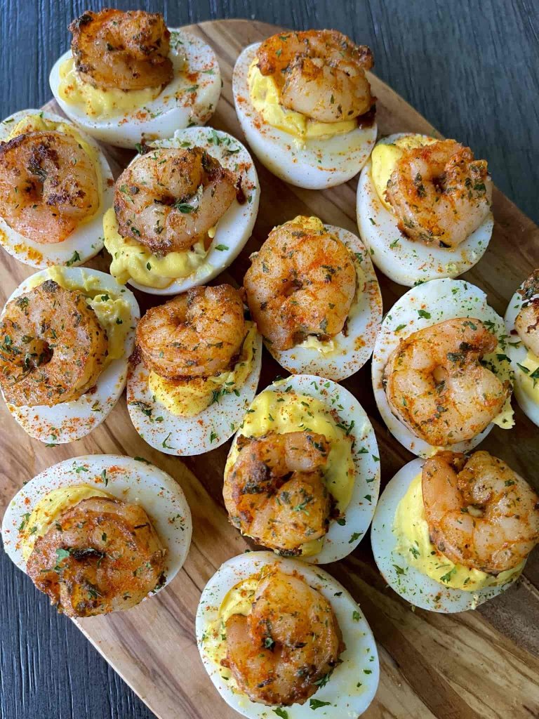 Cajun Shrimp Deviled Eggs - Easy and Healthy Recipes
