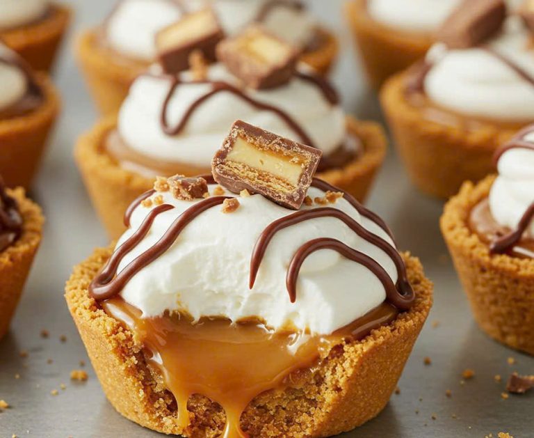 Butterfinger Caramel Crunch Mini Pies - Easy and Healthy Recipes