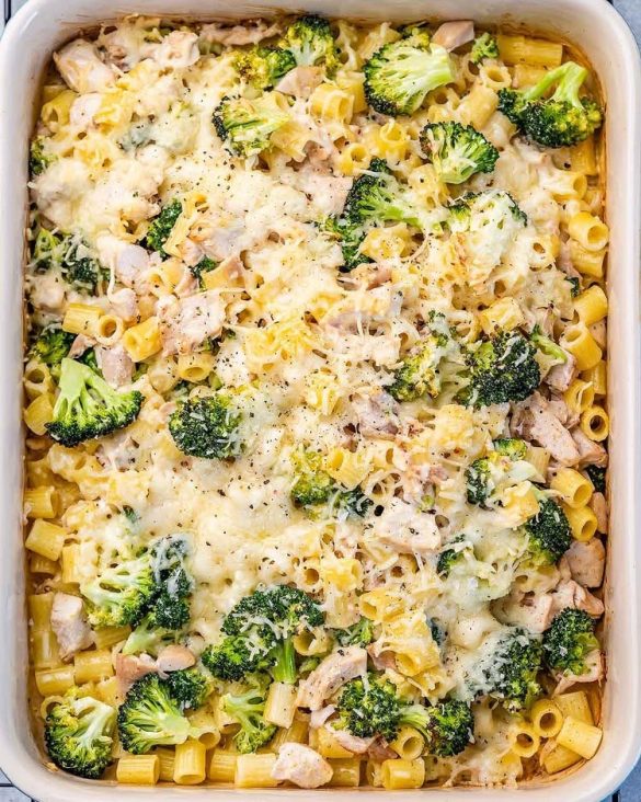 Chicken And Broccoli Alfredo Bake - Easy and Healthy Recipes