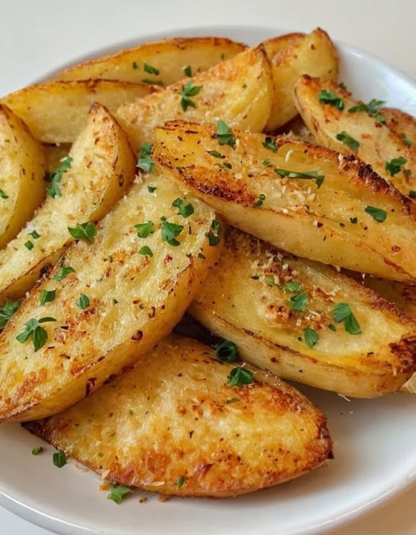Baked Garlic Herb Potato Wedges - Easy and Healthy Recipes