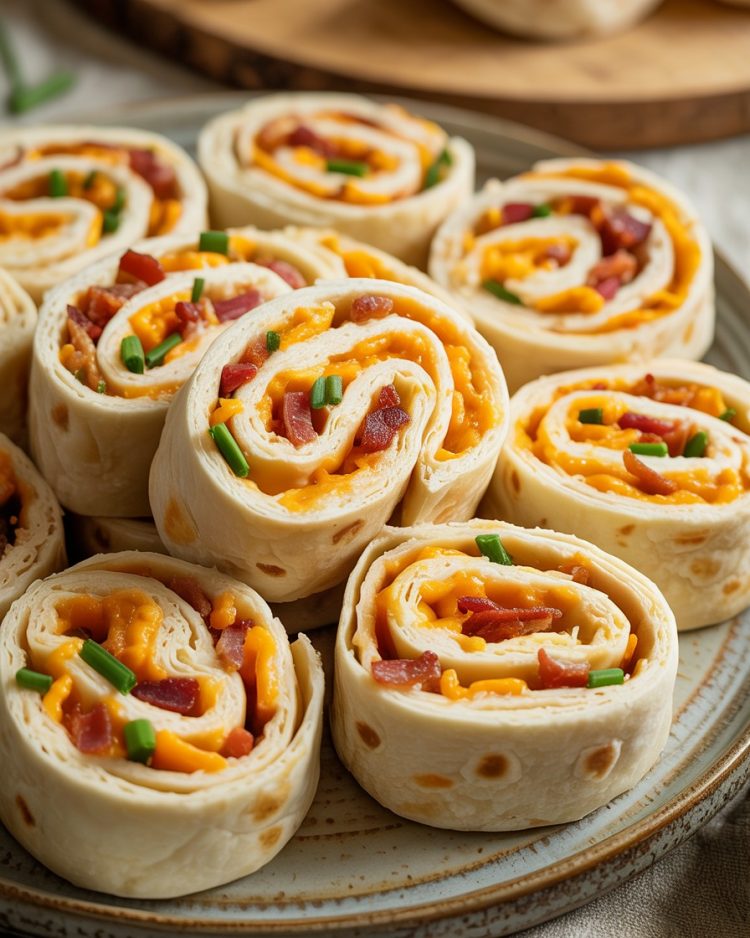 Cheddar Bacon Ranch Pinwheels - Easy and Healthy Recipes