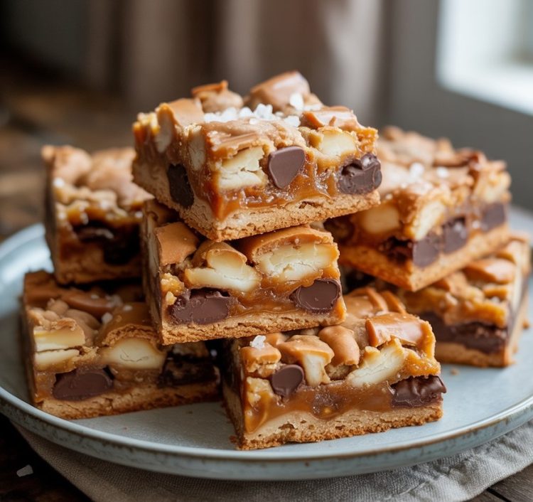Coconut Toffee Chocolate Chip Cookie Bars - Easy and Healthy Recipes