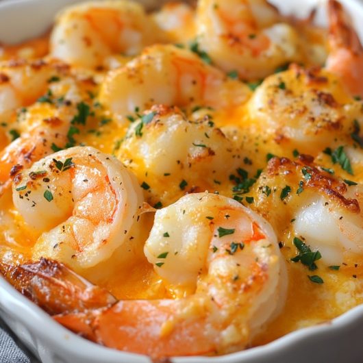 Cheesy Baked Shrimp - Easy and Healthy Recipes