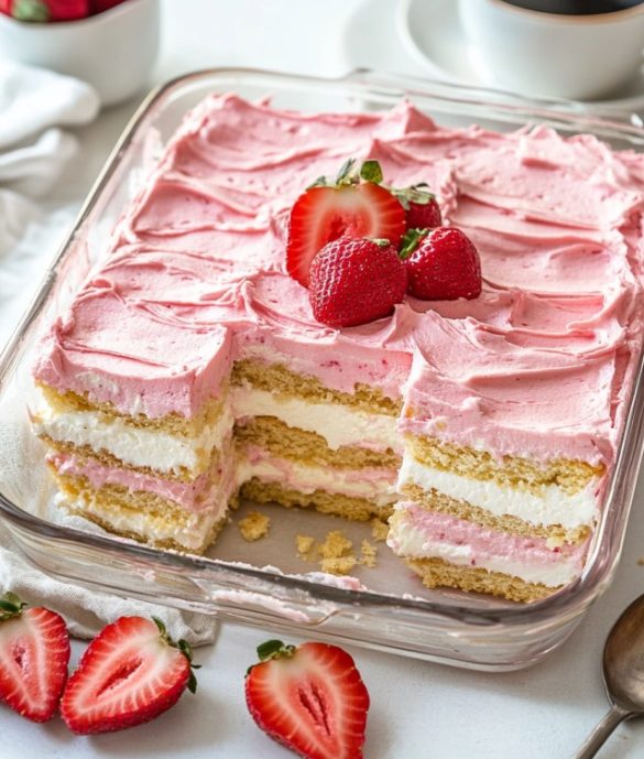 Strawberry Eclair Cake - Easy and Healthy Recipes
