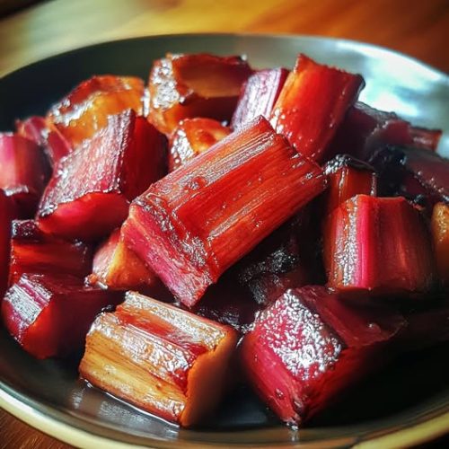 Sweet Roasted Rhubarb - Easy and Healthy Recipes