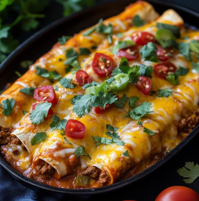 Cheesy Beef Enchiladas - Easy and Healthy Recipes
