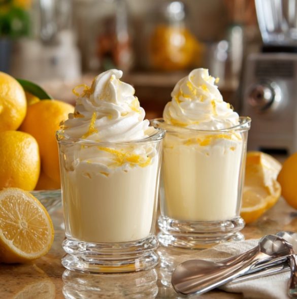 Lemon Cream Cups - Easy and Healthy Recipes