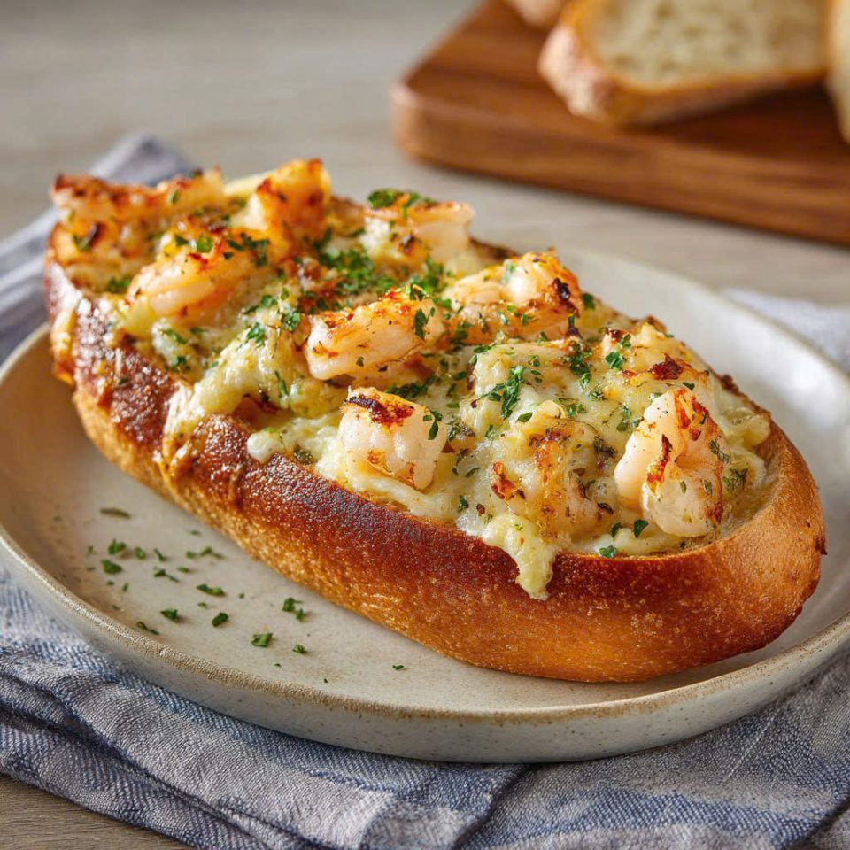 Delicious Crabby Shrimp-Stuffed Garlic Bread Bombs - Easy and Healthy ...
