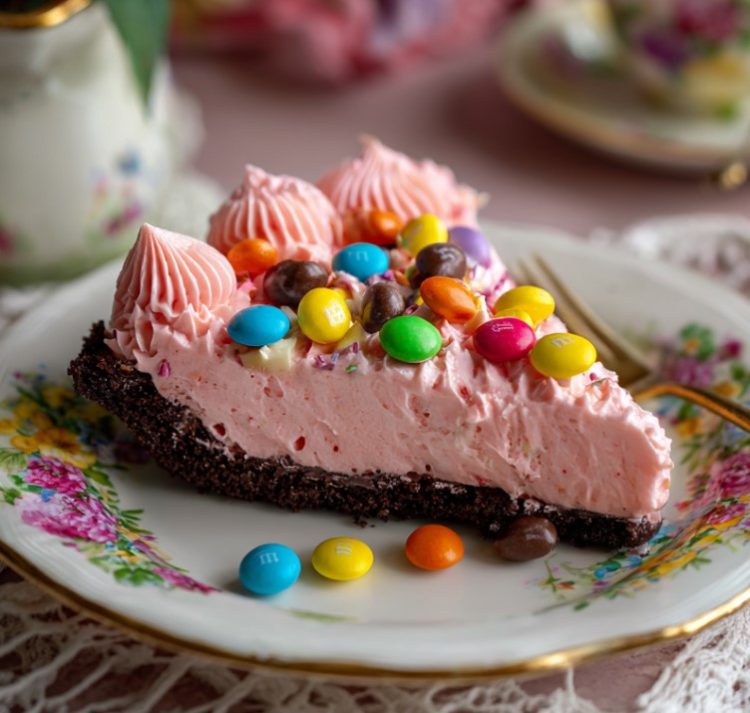 Pink M&M Snickers Cheesecake - Easy and Healthy Recipes