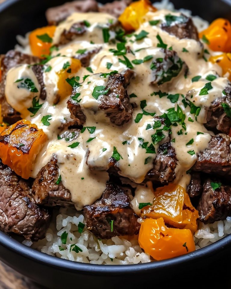Satisfying Cheesy Steak Queso Rice - Easy and Healthy Recipes