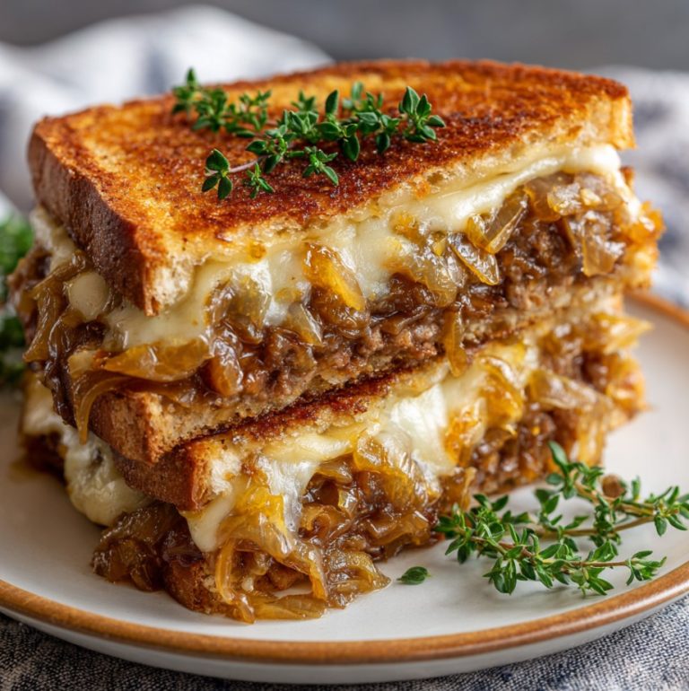 Hearty French Onion Patty Melt - Easy and Healthy Recipes
