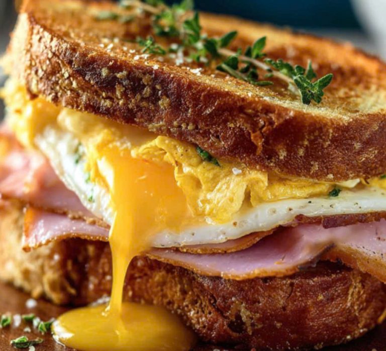 Egg And Ham Breakfast Sandwich - Easy and Healthy Recipes