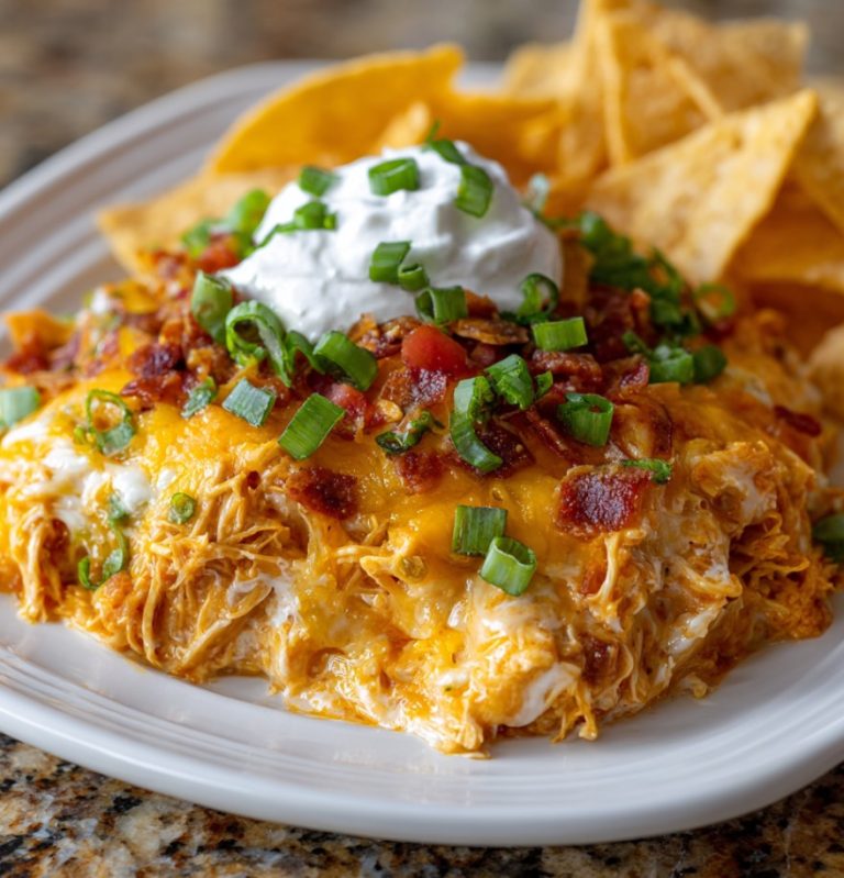 Cheesy Crock Pot Chicken Nacho Dip - Easy and Healthy Recipes