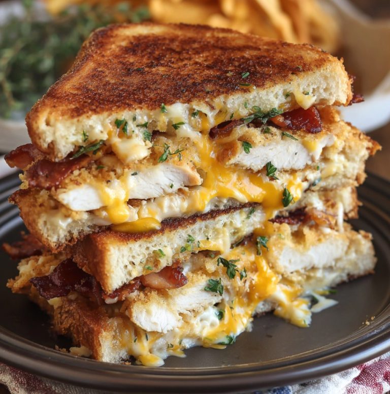 Cheddar Bacon Ranch Chicken Melt - Easy and Healthy Recipes