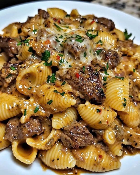 Creamy Paprika Steak Shells Recipe - Easy and Healthy Recipes