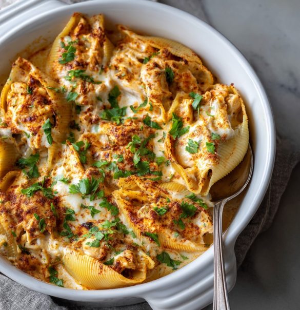 Creamy Cajun Chicken Stuffed Shells Recipe - Easy and Healthy Recipes