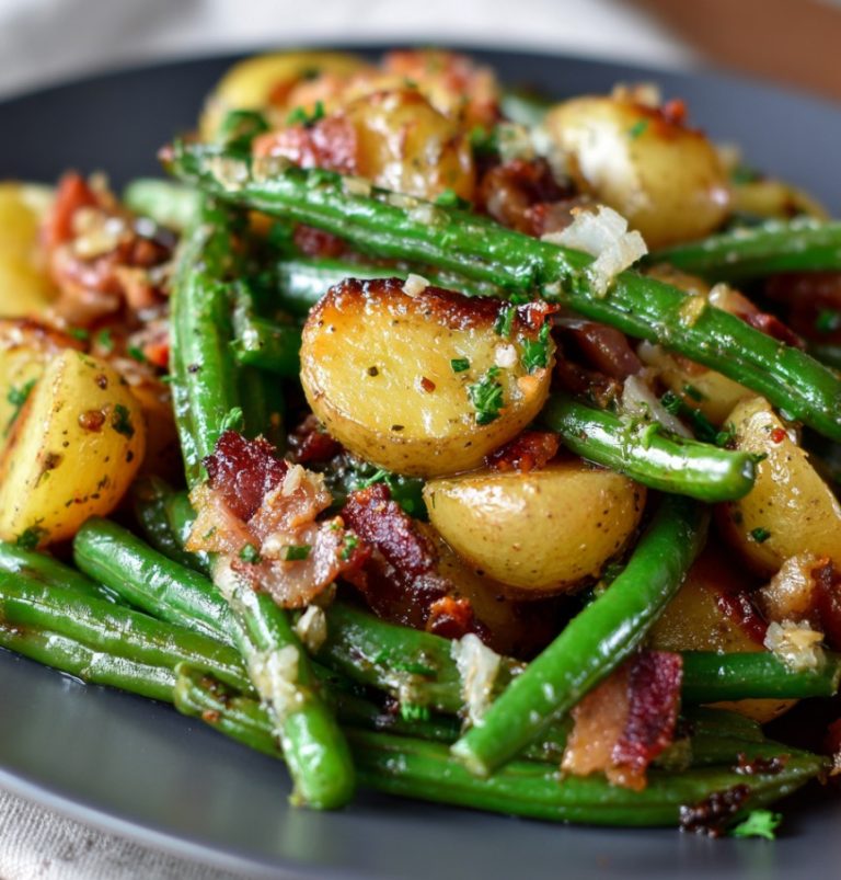 Country-Style Ranch Green Beans And Potatoes With Crispy Bacon Bliss ...