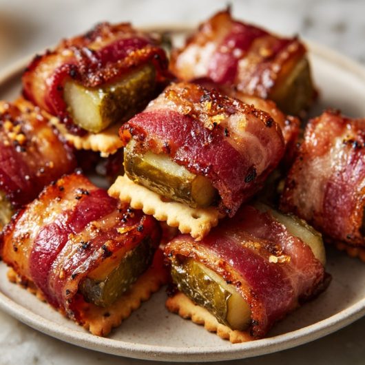 Simple Smoked Bacon-Wrapped Pickle Crackers - Easy and Healthy Recipes