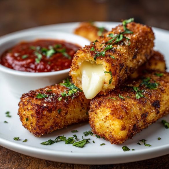 Fiery Nashville Hot Mozzarella Stick - Easy and Healthy Recipes