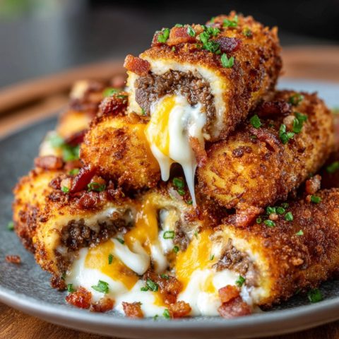 Bacon Cheeseburger Loaded Mozzarella Stick Bombs - Easy and Healthy Recipes