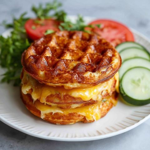 Low Carb Grilled Cheese Chaffle - Easy and Healthy Recipes