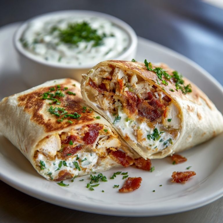 Crispy Bacon Chicken Ranch Wraps - Easy and Healthy Recipes