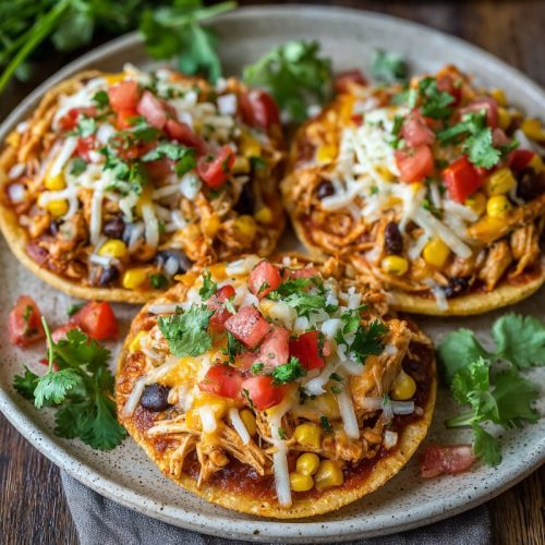 Mexican Rotisserie Chicken Tostadas - Easy and Healthy Recipes