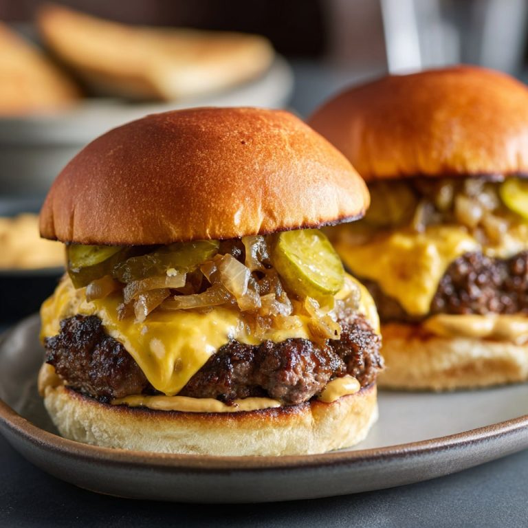 Juicy Smash Burgers With Sweet Caramelized Onions - Easy and Healthy ...