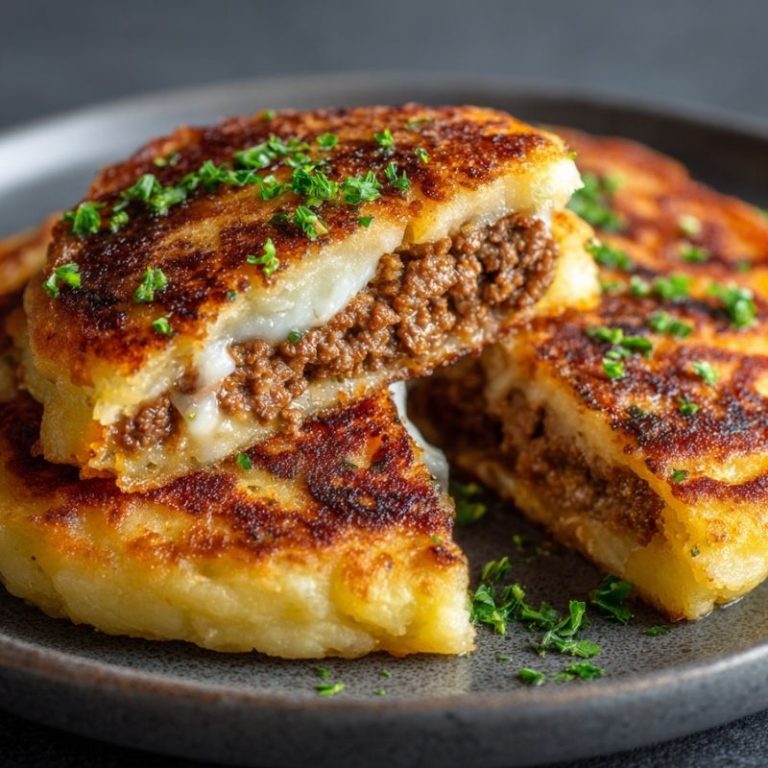 Mashed Potato Beef Pancakes - Easy and Healthy Recipes