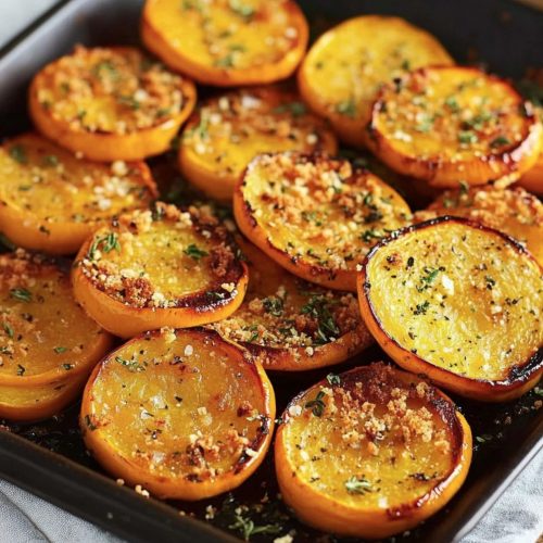 Golden Crispy Parmesan Roasted Squash - Easy and Healthy Recipes