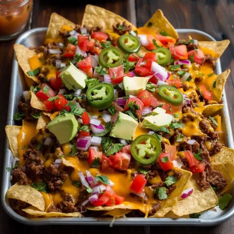 Cheesy Epic Beef Nachos Supreme Recipe - Easy and Healthy Recipes