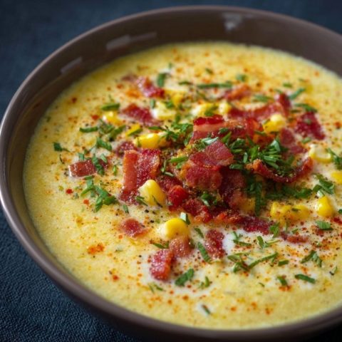 Creamy Corn Chowder With Bacon - Easy and Healthy Recipes