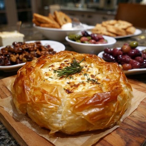 Elegant Baked Brie In Phyllo Dough - Easy and Healthy Recipes