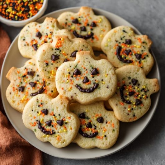 Buttery Halloween Shortbread Cookies - Easy and Healthy Recipes