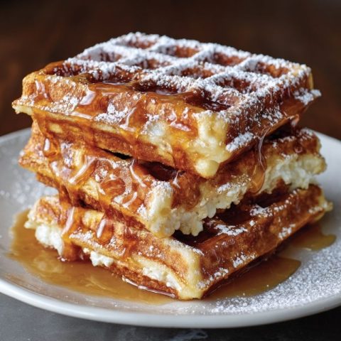 Glazed Apple Fritter Waffle Donuts - Easy and Healthy Recipes