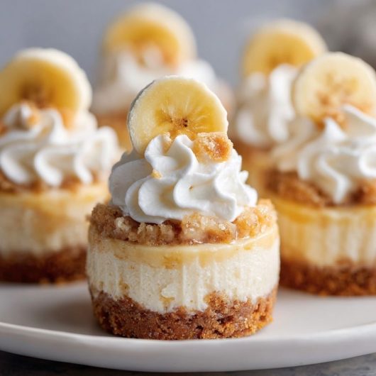 Luscious Mini Banana Pudding Cheesecakes - Easy and Healthy Recipes