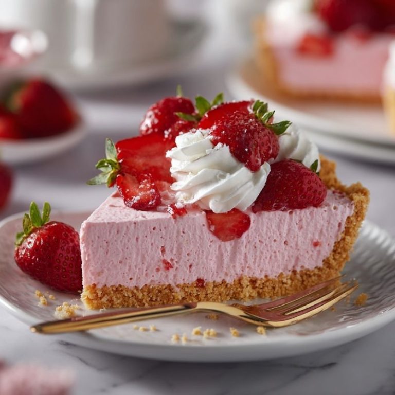 Dreamy Strawberry Mousse Pie - Easy and Healthy Recipes
