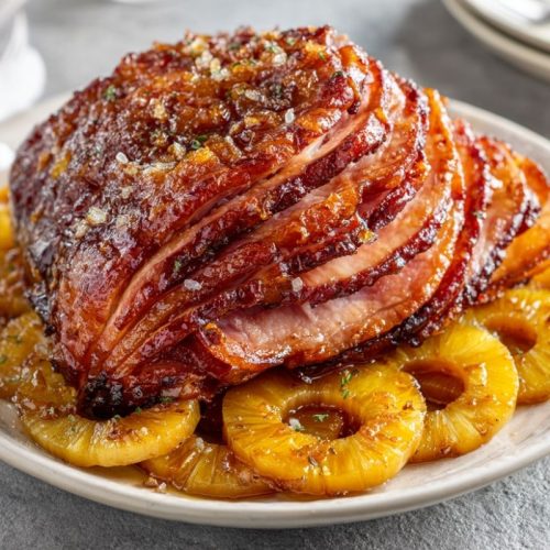 Juicy Pineapple Brown Sugar Glazed Ham - Easy and Healthy Recipes