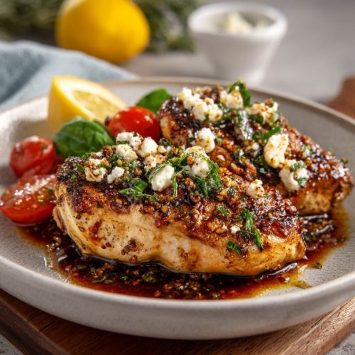 Tangy Hot Honey Infused Feta Chicken - Easy and Healthy Recipes