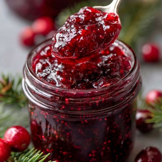 Festive Christmas Cranberry Jam - Easy and Healthy Recipes