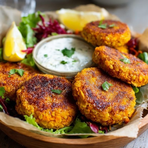 Delicious Crispy Sweet Potato And Red Lentil Patties - Easy and Healthy ...
