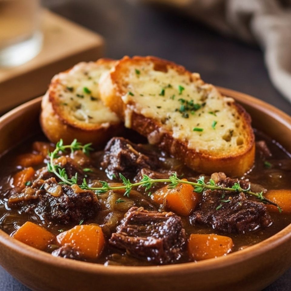 Easy French Onion Short Rib Soup With Gruyere Toast - Easy and Healthy ...