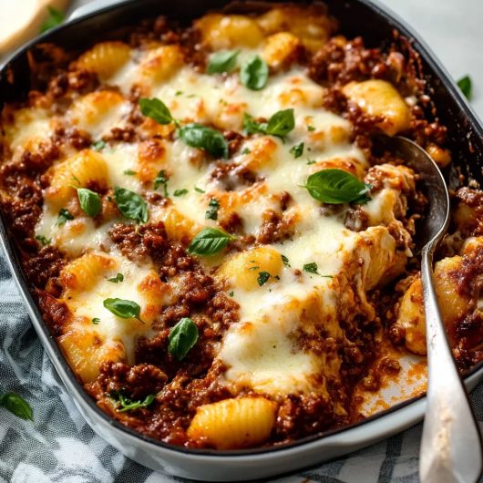 Cheesy Bolognese Gnocchi Bake - Easy and Healthy Recipes