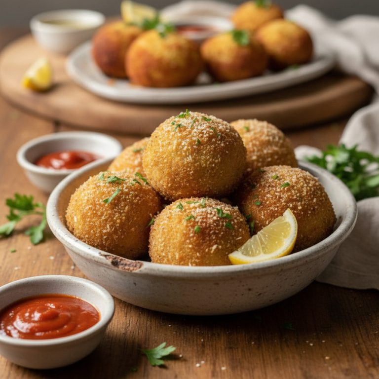 Golden Authentic Baked Arancini - Easy and Healthy Recipes