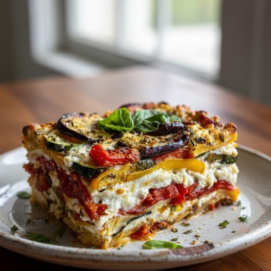 Layered Mediterranean Vegetable Lasagna With Creamy Ricotta - Easy and ...
