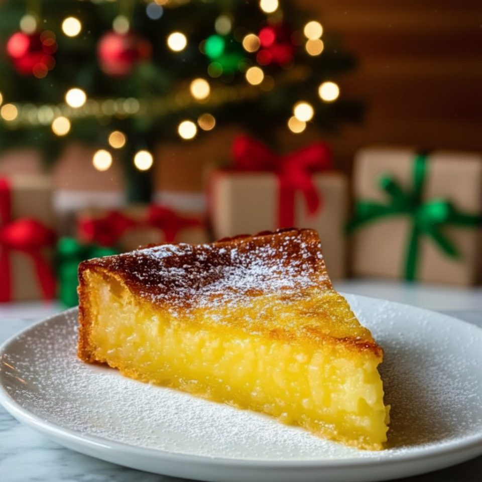 Classic Italian Grandma Lemon Custard Cake - Easy and Healthy Recipes