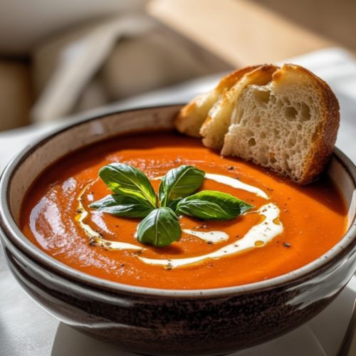 Roasted Red Pepper Gouda Soup - Easy and Healthy Recipes