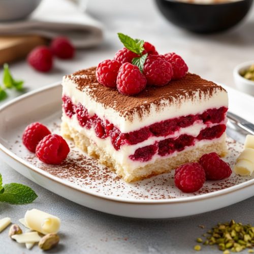 Fresh Raspberry Tiramisu - Easy and Healthy Recipes