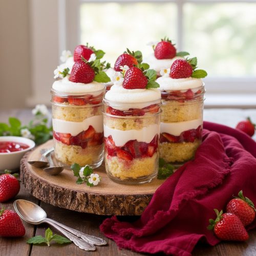 Strawberry Shortcake Trifles - Easy and Healthy Recipes
